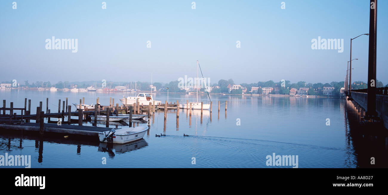 Rt 213 bridge into Chestertown Stock Photo - Alamy