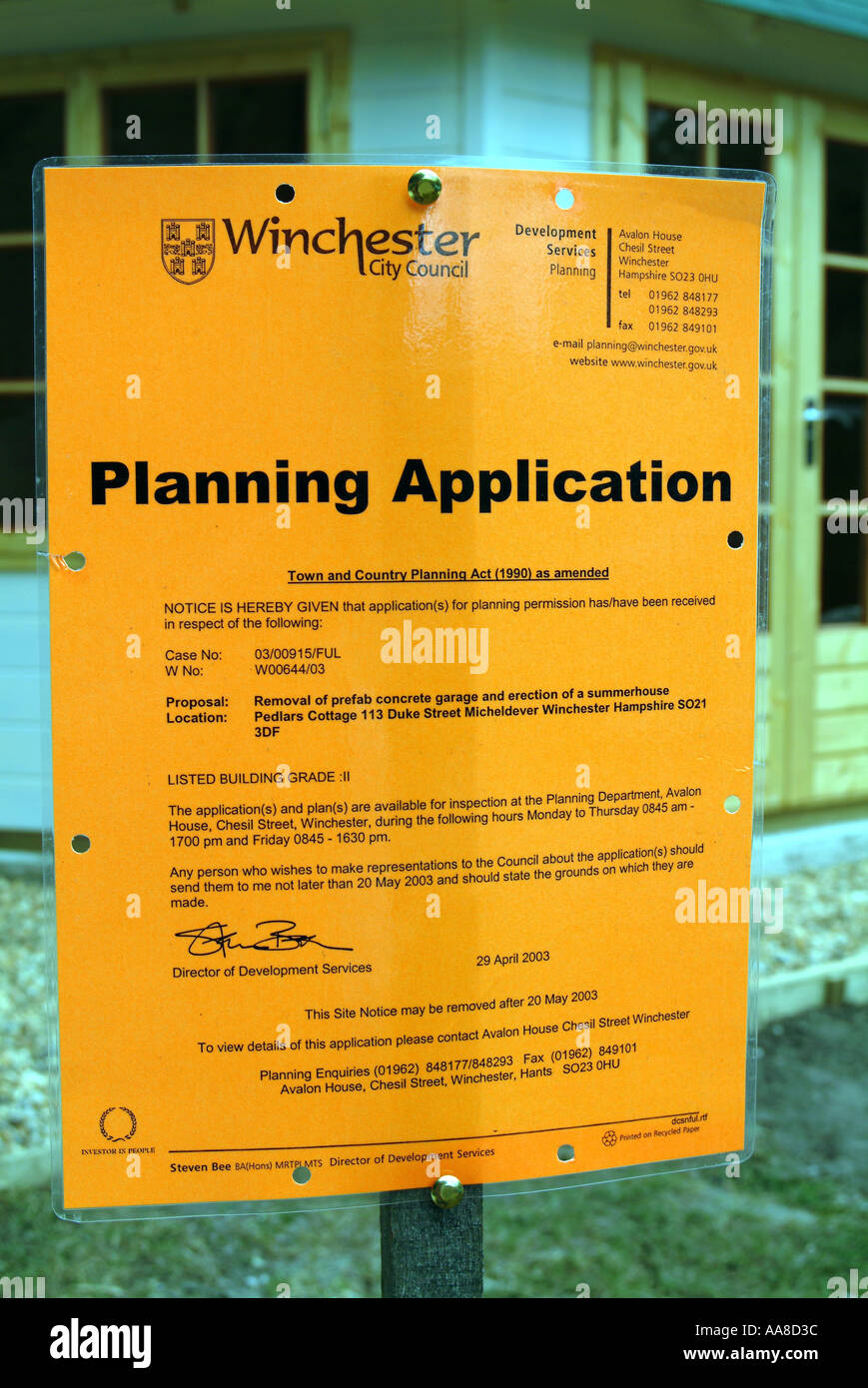 Formal planning permission hi-res stock photography and images - Alamy
