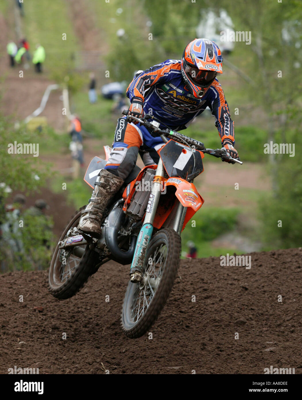 British Motocross Championship racing at Hawkstone Park Shropshire ...