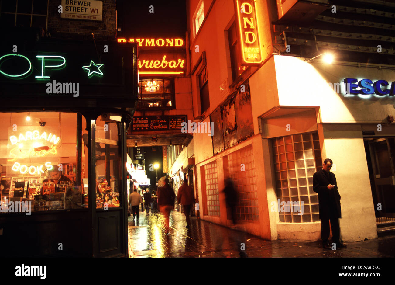 A seedy alleyway in Soho, London, the heart of britains sex industry ...