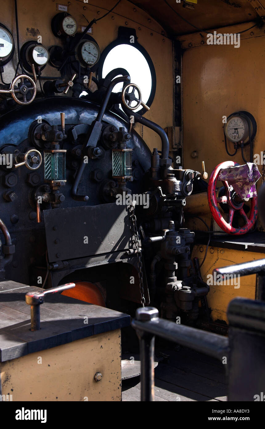 Train steam locomotive cab controls hi-res stock photography and images ...