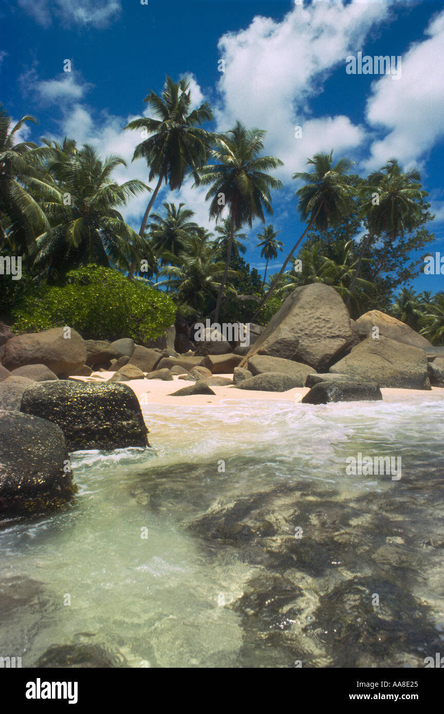 Seychelles tropical beach Stock Photo - Alamy