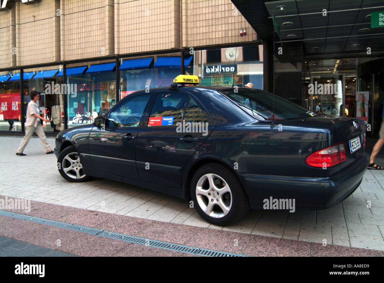 finland taxi soumi finnish transport mass mercedes Stock Photo - Alamy