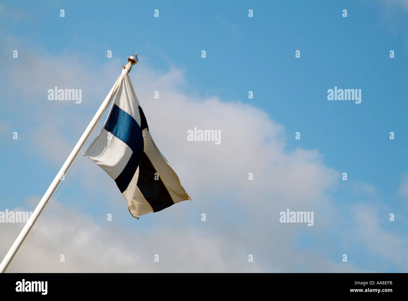 finnish flag finland suomi white flag with blue cross national identity ...