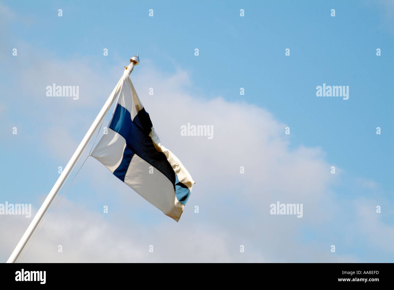 finnish flag finland suomi white flag with blue cross national identity ...