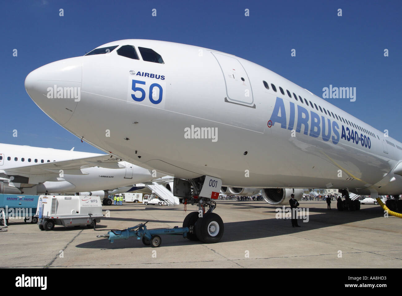 Airbus A340 long range commercial passenger airliner Stock Photo - Alamy
