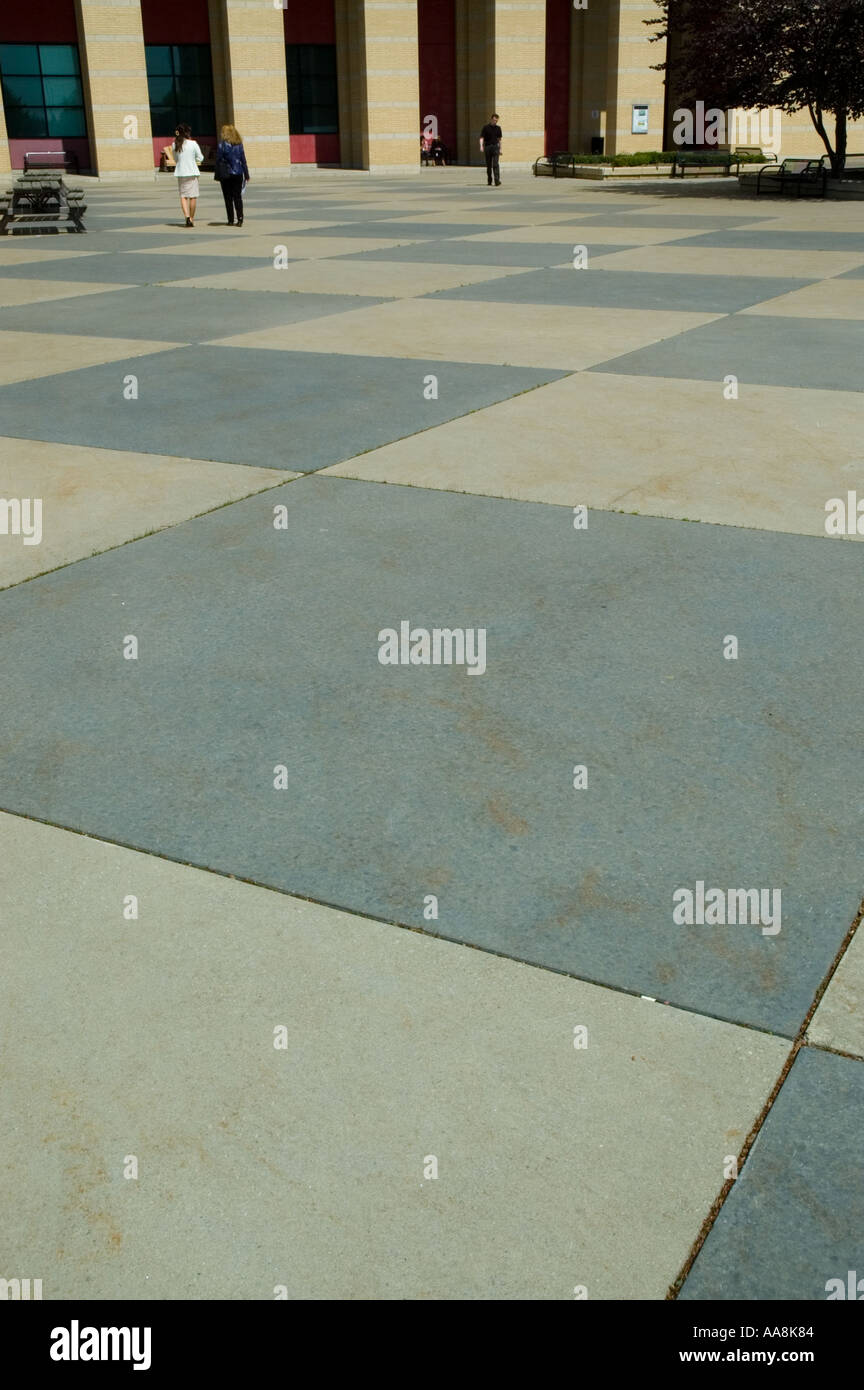 Concrete pattern in courtyard of Mississauga City Hall Stock Photo - Alamy