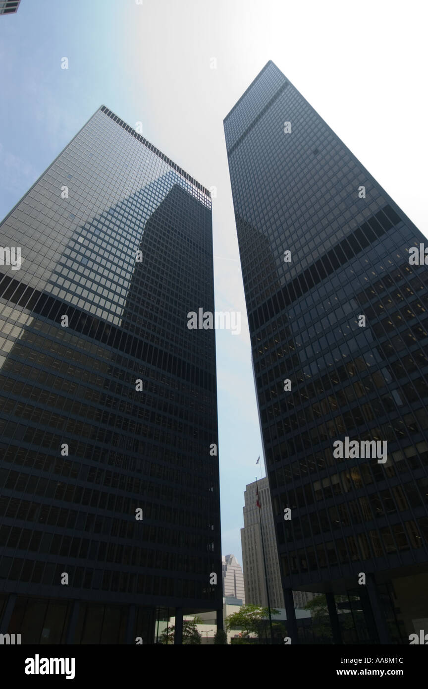 Highrise glass towers in Downtown Toronto Canada Stock Photo - Alamy