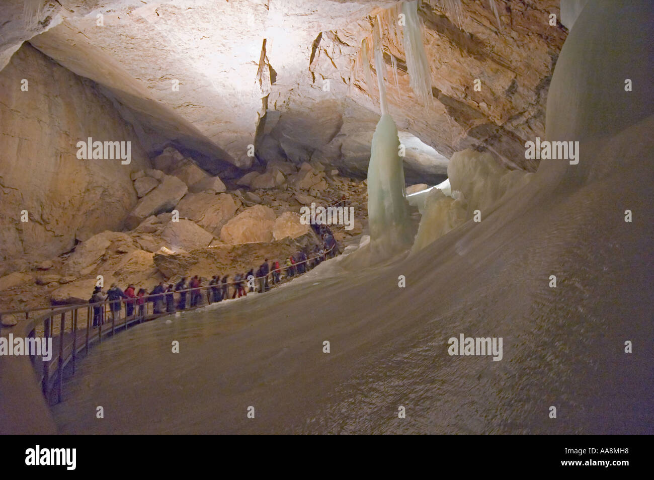 Austria Dachstein Ice Cave Stock Photo - Alamy