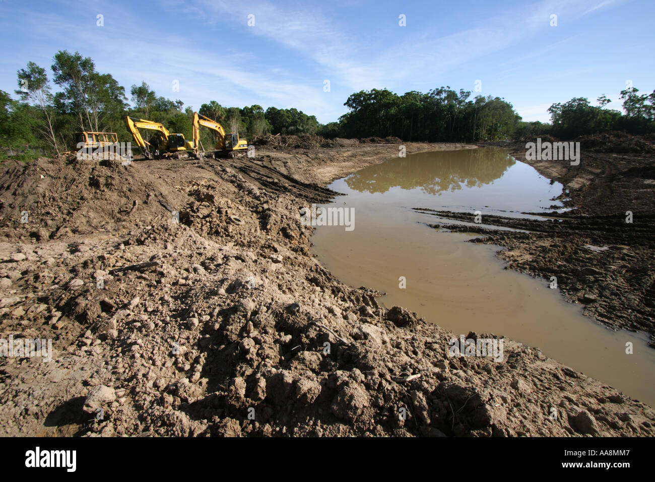 CONSTRUCTION ROADWORKS SITE HORIZONTAL BAPDB7150 Stock Photo - Alamy