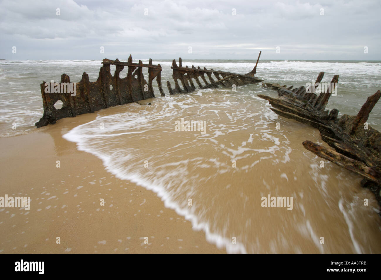 WRECK OF THE SS DICKY SUNSHINE COAST QUEENSLAND AUSTRALIA HORIZONTAL ...