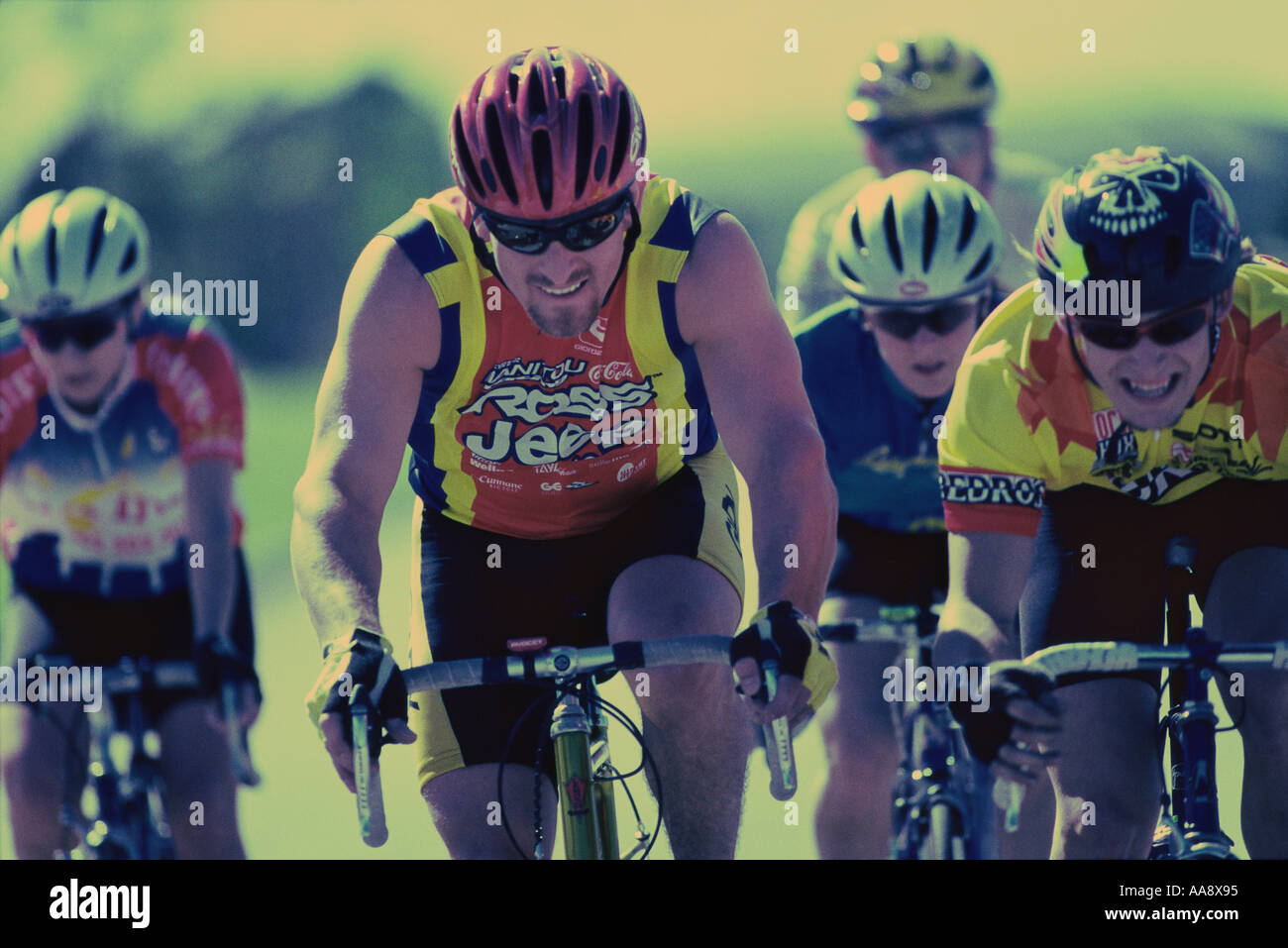 Group of cyclist cycling in a race Stock Photo - Alamy