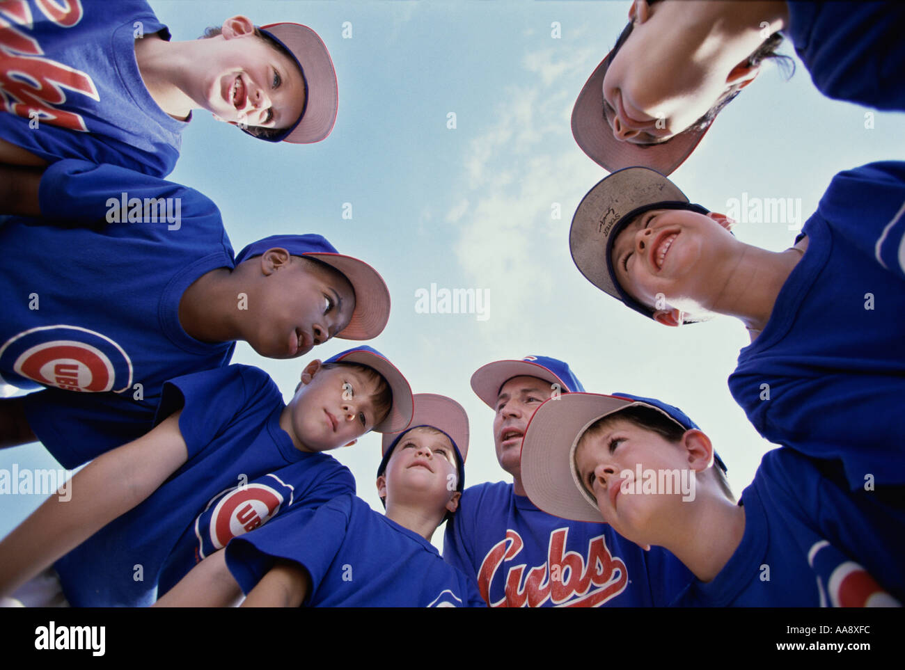 Baseball Team Huddle