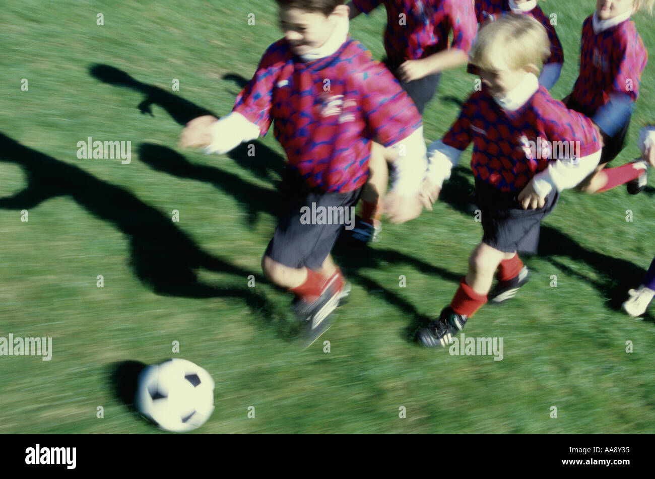 Children playing soccer Stock Photo - Alamy
