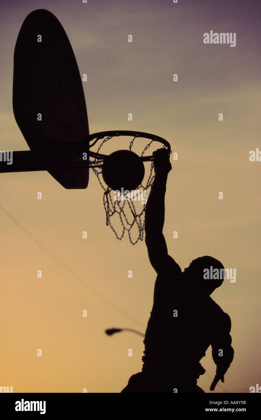Basketball Slam Dunk Silhouette