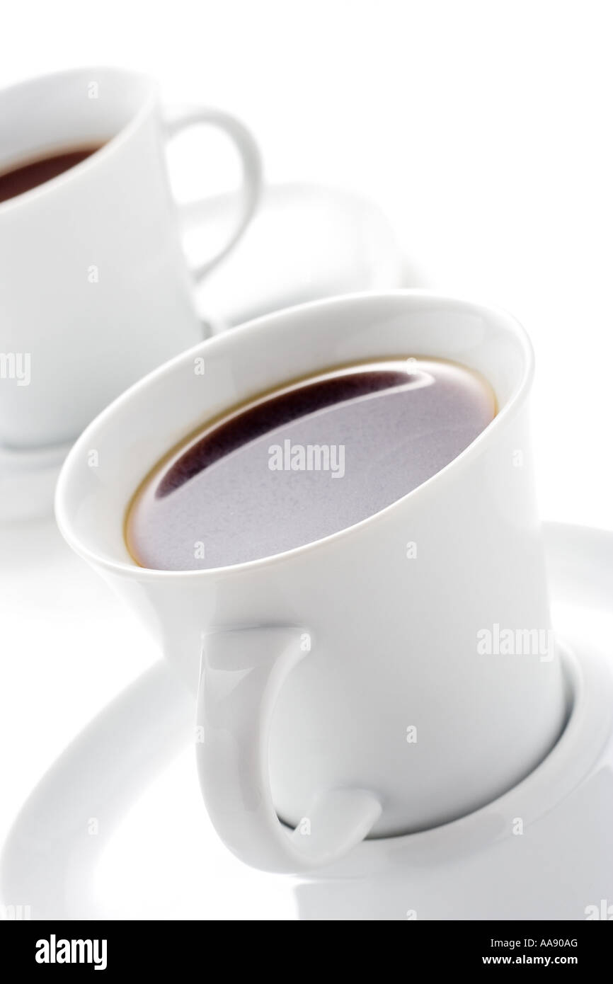 Two coffee cups Stock Photo - Alamy