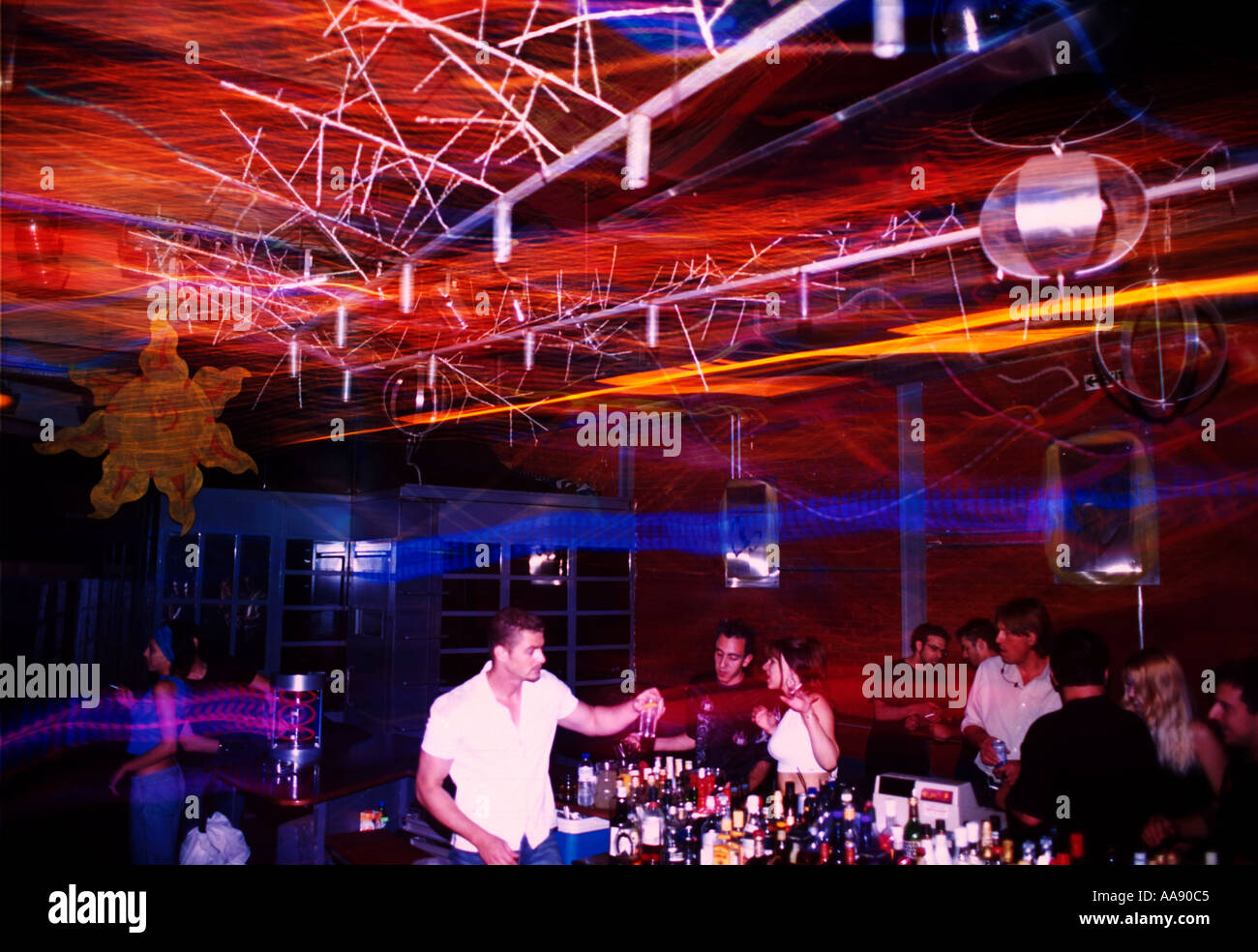 Europe Greece Athens Disco Discotheque Plussoda Stock Photo - Alamy