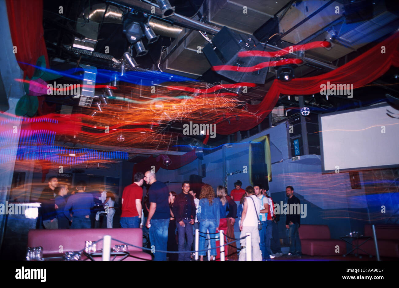 Europe Greece Athens Disco Discotheque Plussoda Stock Photo - Alamy