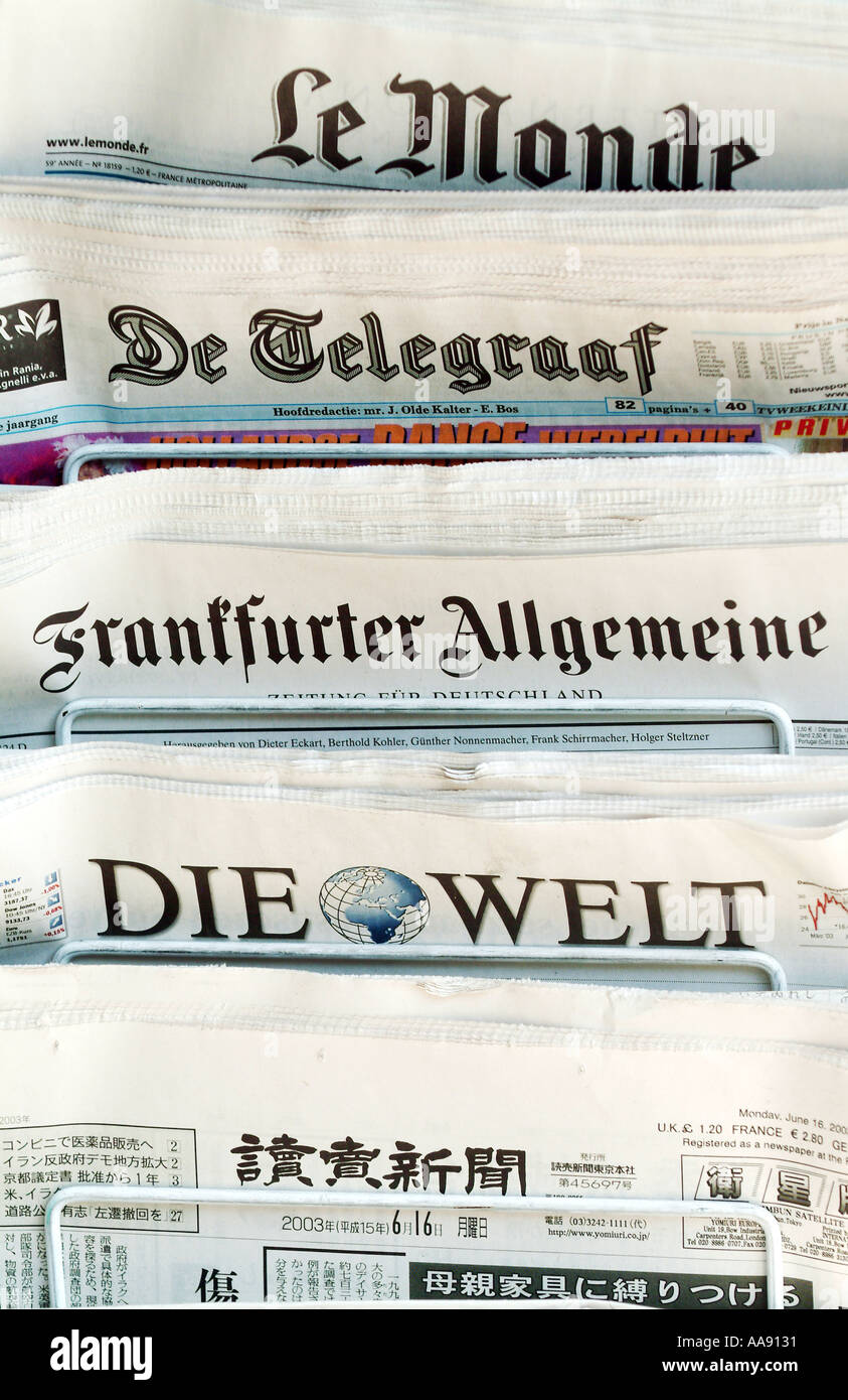 Newspaper mastheads hi-res stock photography and images - Alamy