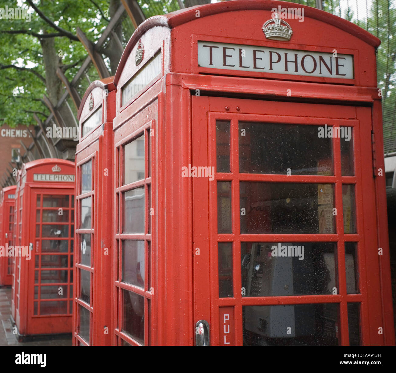 Red telephone box London England UK Europe Stock Photo - Alamy