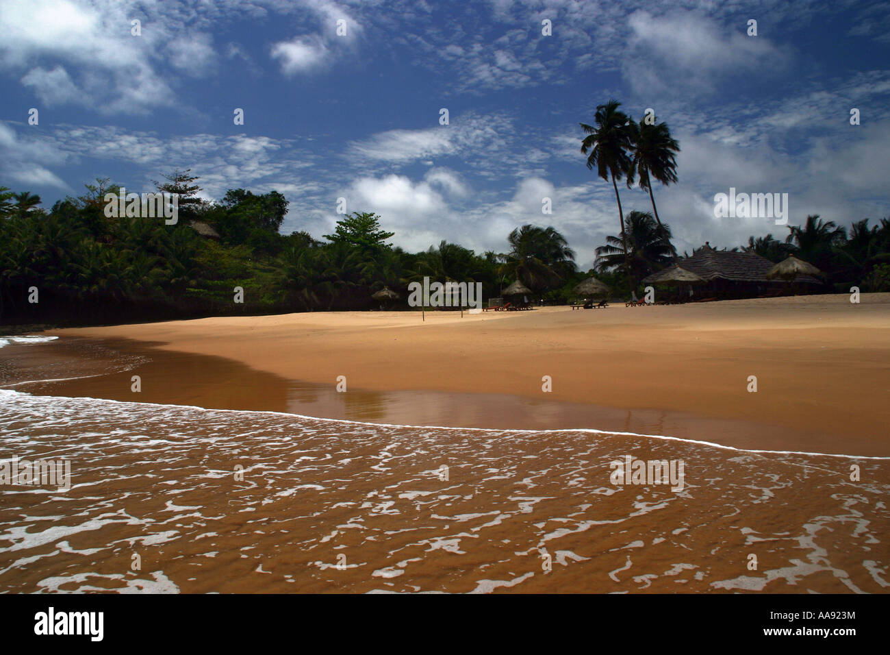 A beach resort at Axim, Ghana Stock Photo - Alamy