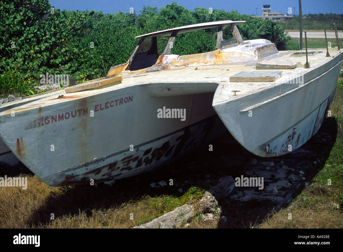 Donald Crowhurst s trimaran Teignmouth Electron on Cayman Brac Cayman ...