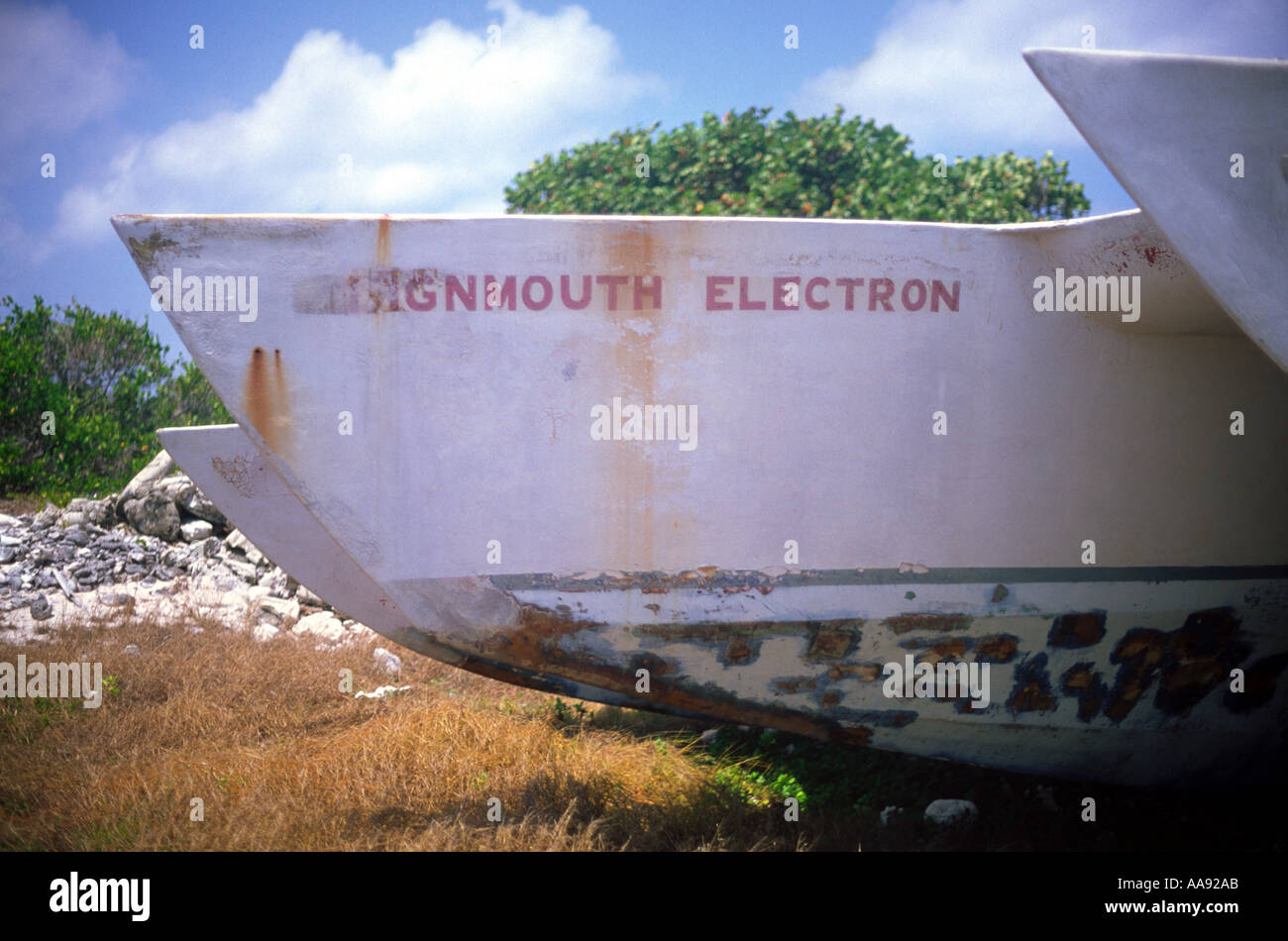 Donald Crowhurst s trimaran Teignmouth Electron on Cayman Brac Cayman ...