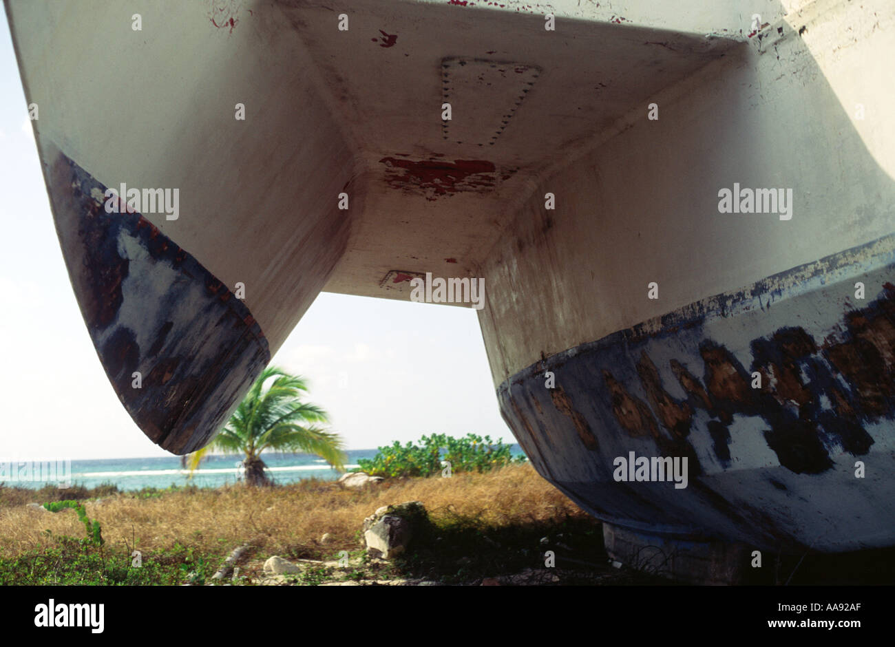 Donald Crowhurst s trimaran Teignmouth Electron on Cayman Brac Cayman ...