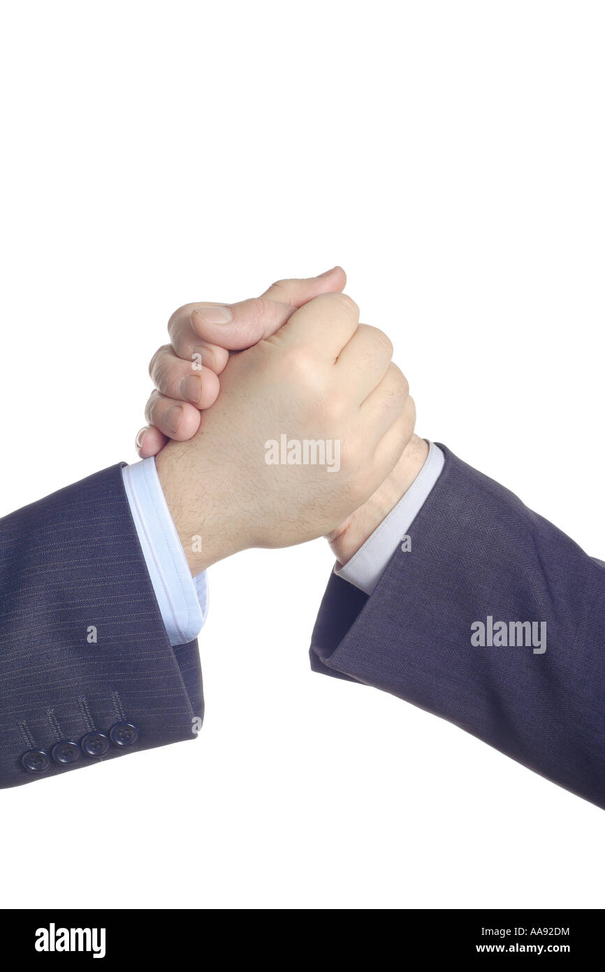 Deal done handshake Cut Out Stock Images & Pictures - Alamy