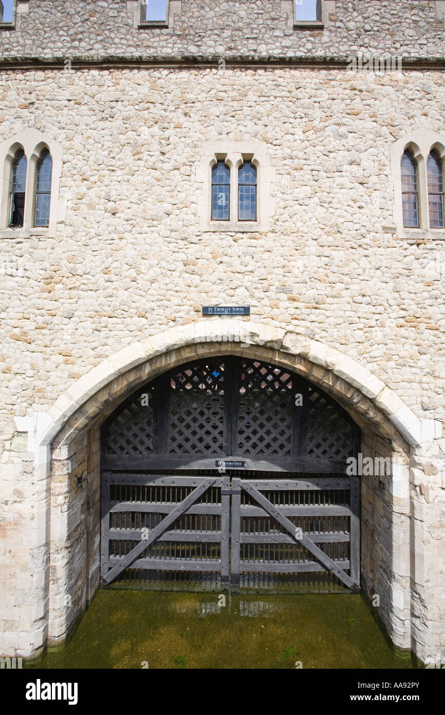 Traitor s gate Tower of London London England UK Europe Stock Photo - Alamy