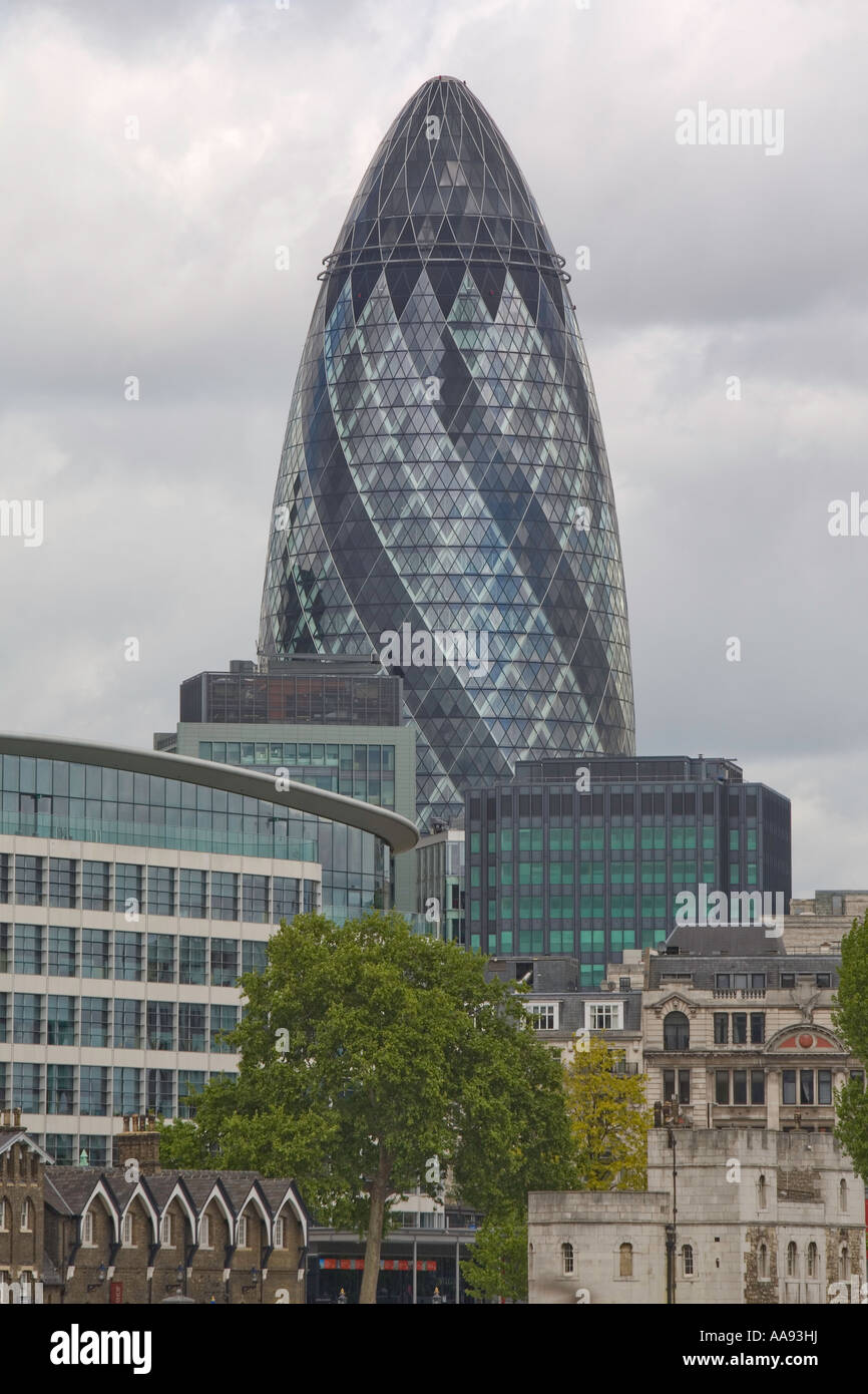The Gherkin building London England UK Europe Stock Photo - Alamy