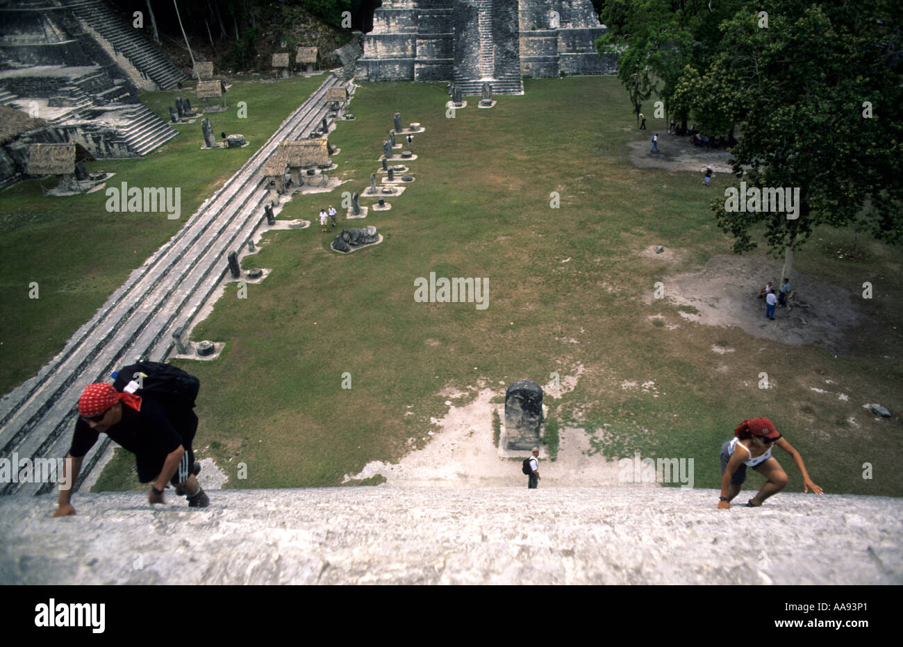 Temple II Mayan ruins of Tikal national park Peten region Guatemala ...