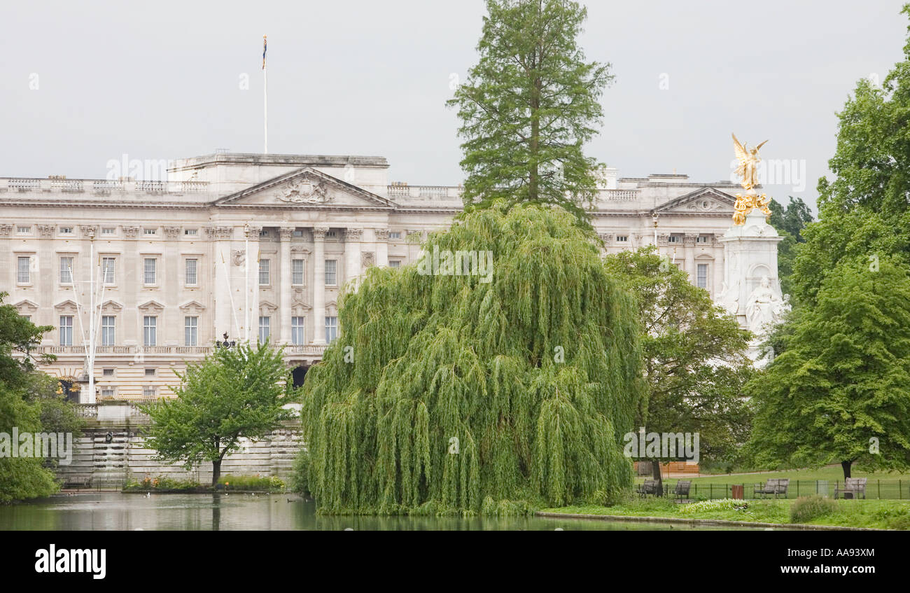 Buckingham palace from St James park London England UK Europe Stock ...