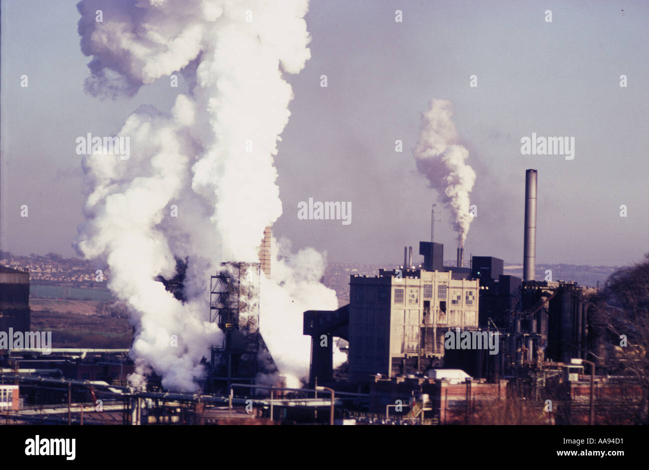 One of the few remaining steel mills in Sheffield in the early1980's ...