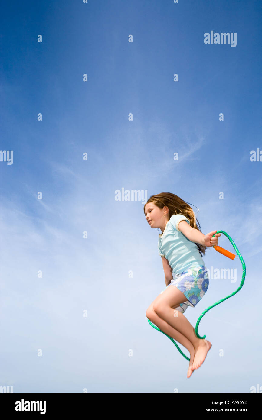 Children skipping with rope hi-res stock photography and images - Alamy
