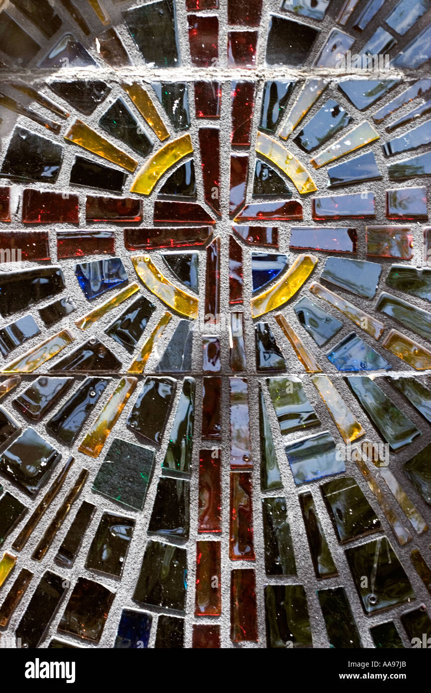 Colored Glass Cross window Stock Photo - Alamy
