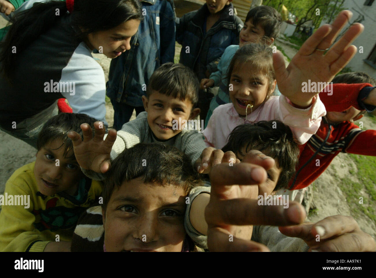 Romany children group hi-res stock photography and images - Alamy
