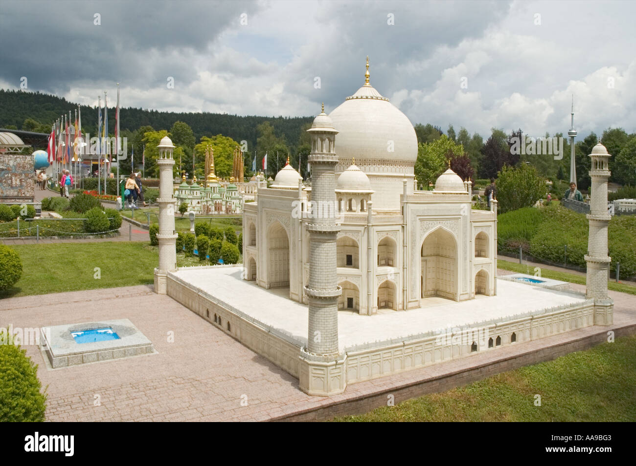 Austria Klagenfurt Minimundus Miniature Park Taj Mahal scale model 1:25 ...