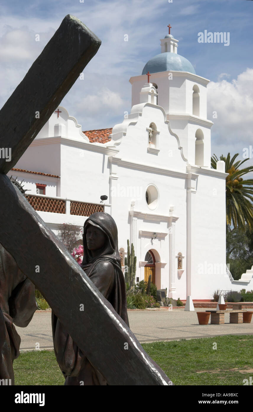 Fourth Station of the Cross where Jesus meets his Mother, Mission San ...