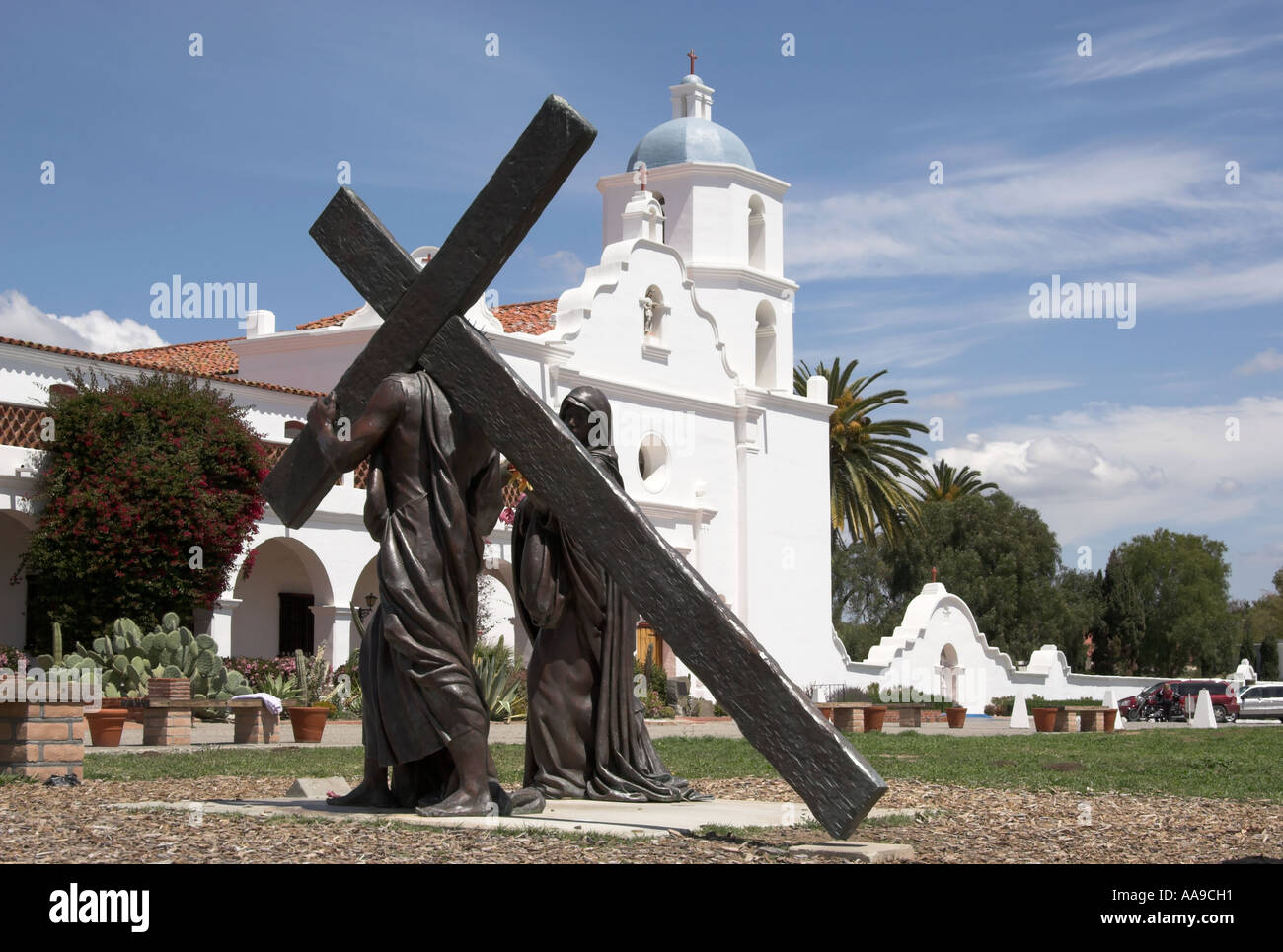 Fourth Station of the Cross where Jesus meets his Mother, Mission San ...