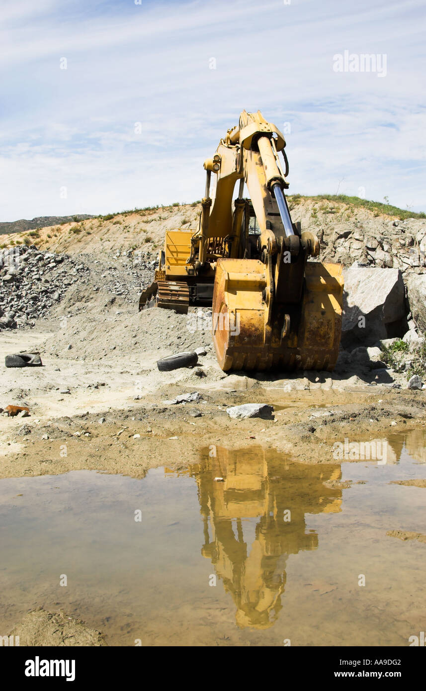 An old excavator Stock Photo - Alamy