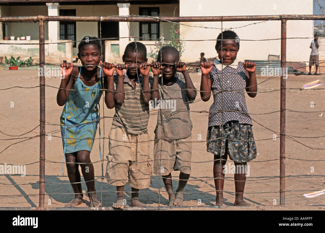 Friendly Herero children pose for a photo People flock to the MaHerero ...