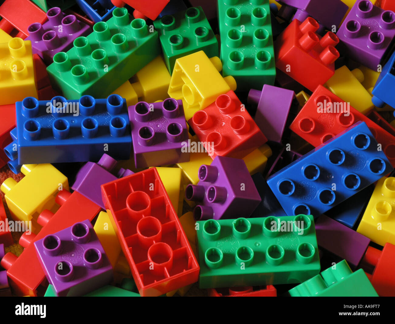 Childs building bricks Stock Photo - Alamy