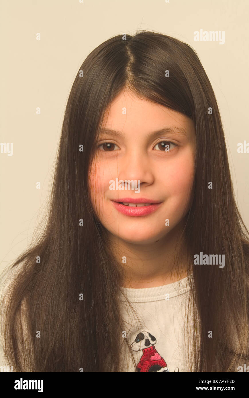 Beautiful 9 year old girl Stock Photo - Alamy