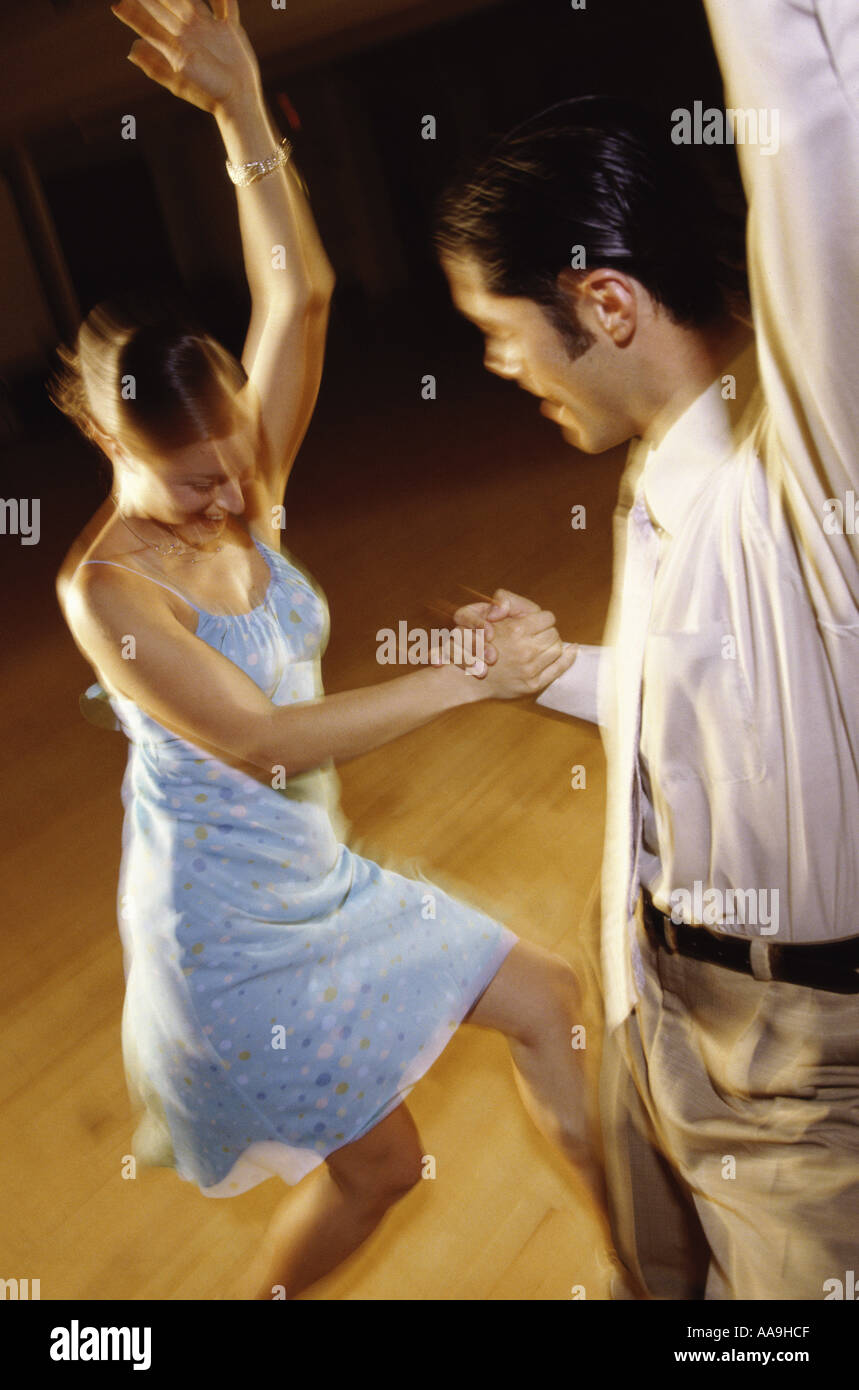 Two people dancing swing hands hi-res stock photography and images - Alamy