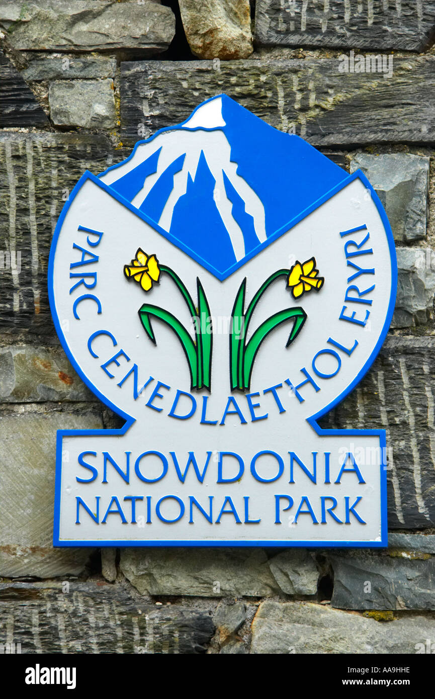 Snowdonia national park sign on hi-res stock photography and images - Alamy