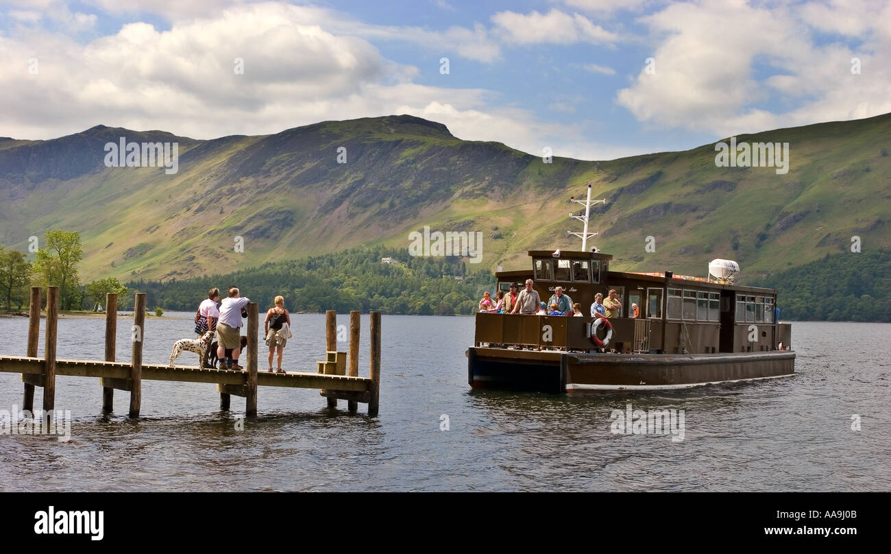 Cumbria Lake District Ferry on Derwent. ONLY FOR EDITORIAL USE Stock ...