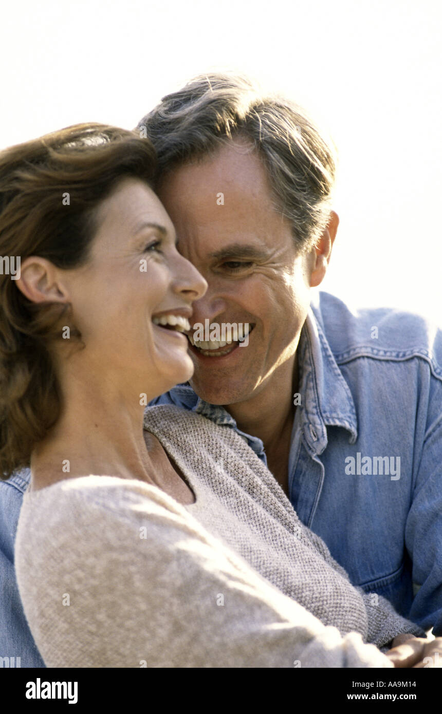 Couple smiling together Stock Photo - Alamy