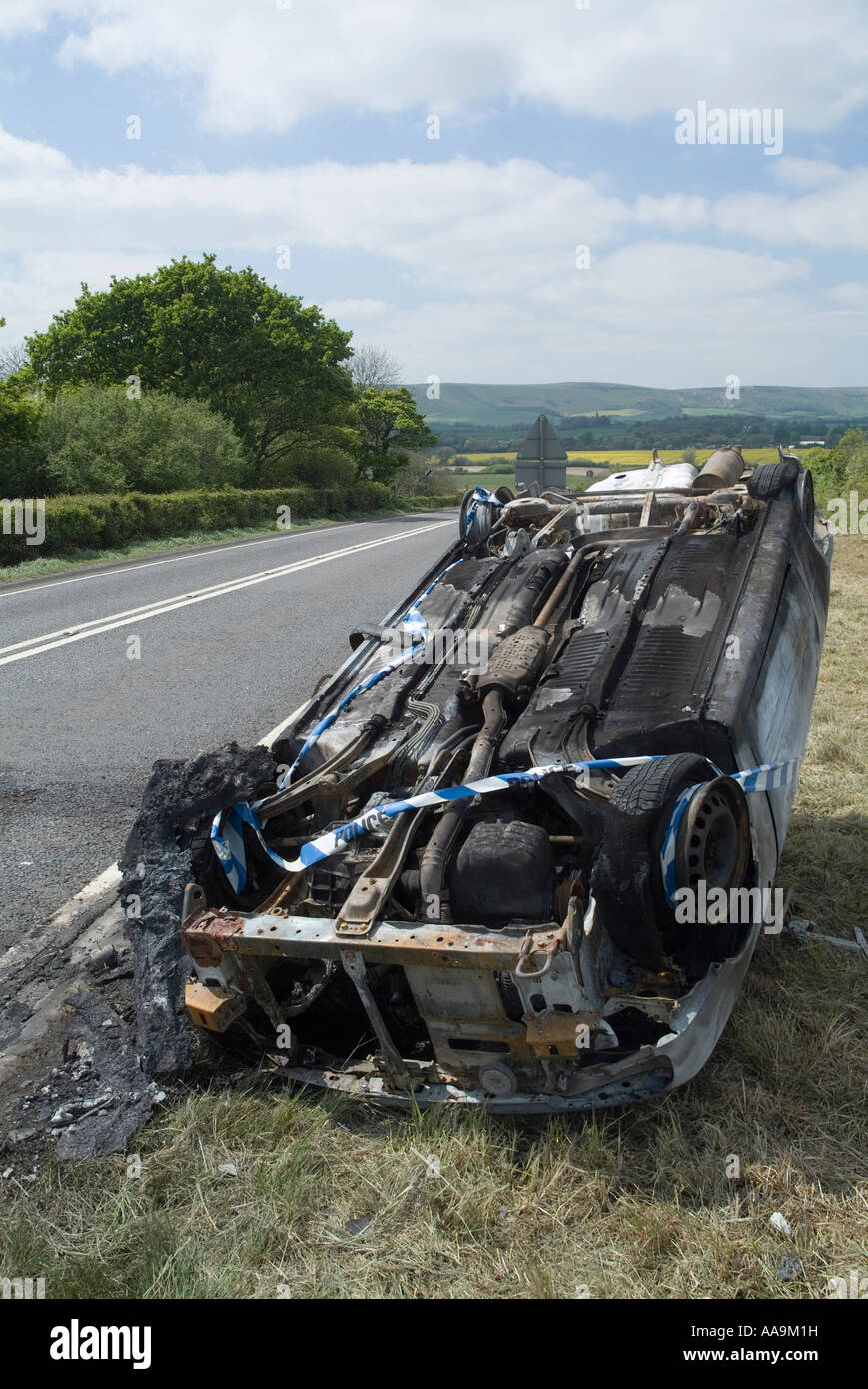 Fire damaged car hi-res stock photography and images - Alamy