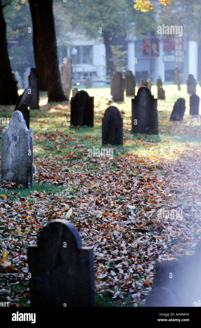 Revolutionary war cemetary. Boston, Massachusetts Stock Photo - Alamy